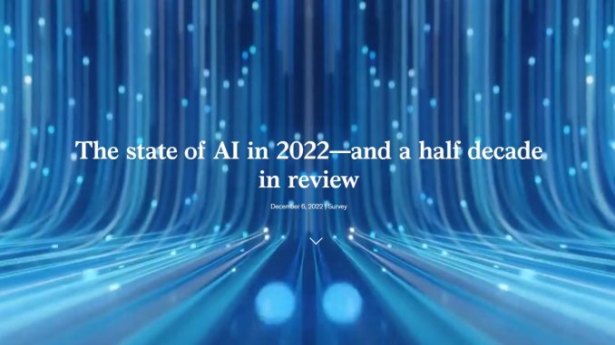 McKinsey Technology Trends Outlook 2022: i dati su AI e machine ...